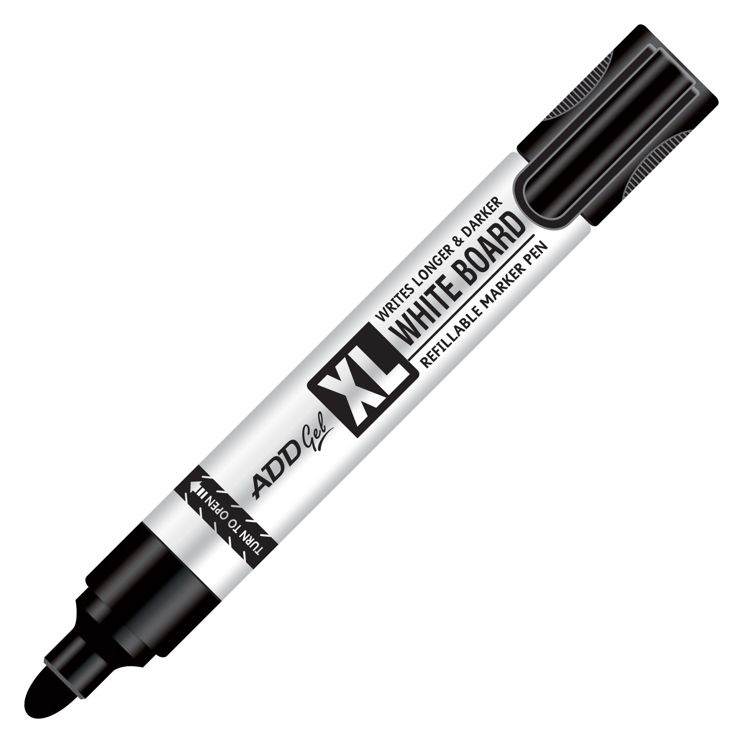 XL WhiteBoard Refillable Marker Pen Pack of 10 Markers – Addgel