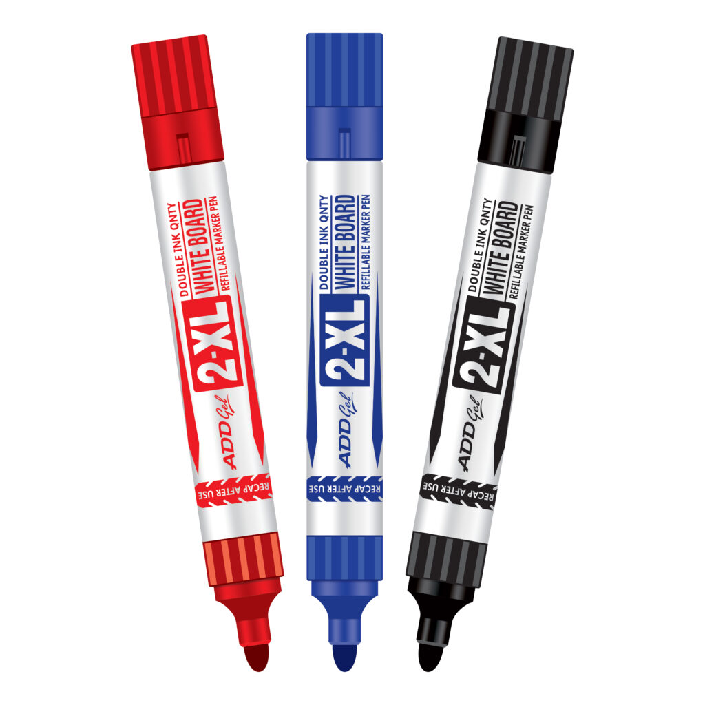 2XL Permanent Refillable Marker Pens Pack of 12 Markers – Addgel